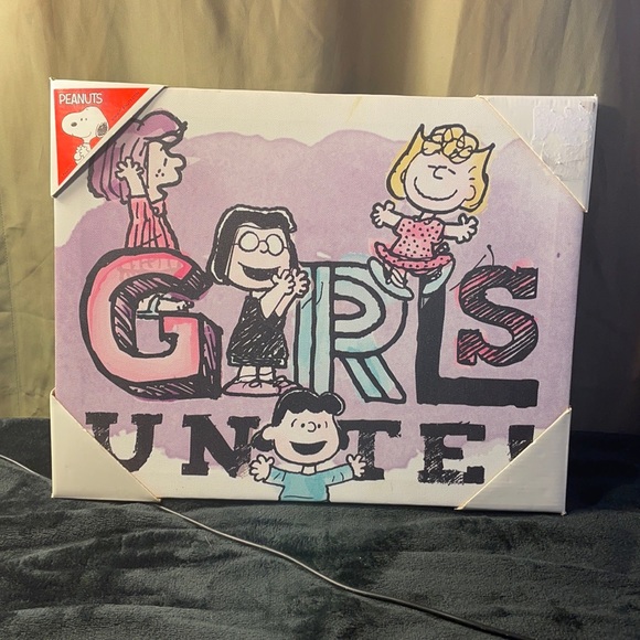 Peanuts | Wall Decor | Peanuts Canvas Girls United Picture | Poshmark